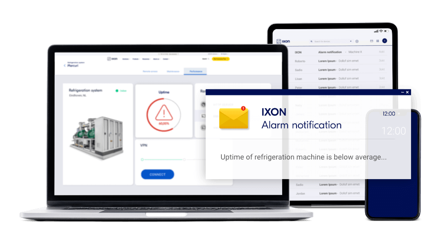 Reliable machine alarms and notifications | IXON Cloud